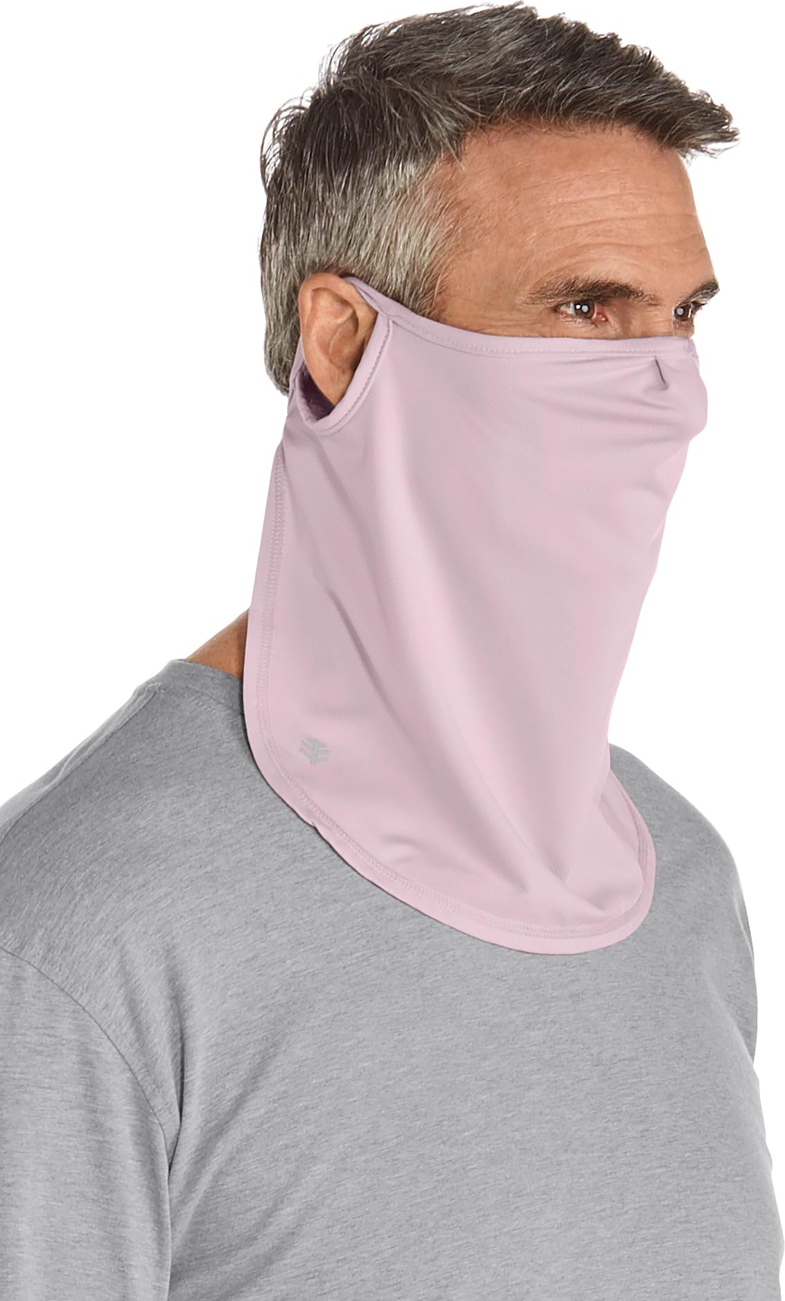 Coolibar UPF 50+ Men's Women's Crestone UV Face Mask - Sun Protective (Small/Medium- Dusty Mauve)