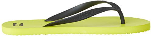 BILLABONG Men's Tides Solid Flip Flops, Yellow Lime 39, 11