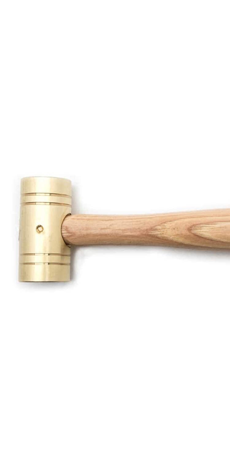 GEARWRENCH Brass Hammer with Hickory Handle, 1 lb. - 81-111G