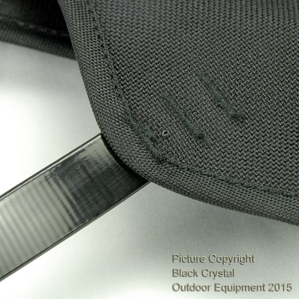 Black Crystal Ski Snow Gaiters Hiking Waterproof Breathable Nylon Men's Black Size Large