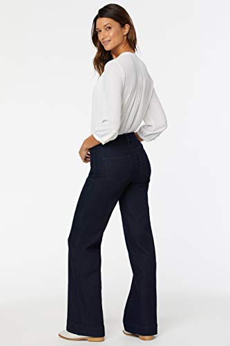 NYDJ Women's Misses Teresa Trouser Jeans-Premium Denim, Dark Enzyme, 8