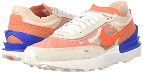 Nike Womens Waffle One Running Trainers DC2533 Sneakers Shoes (UK 7.5 US 10 EU 42, preal White Rush Orange 200)
