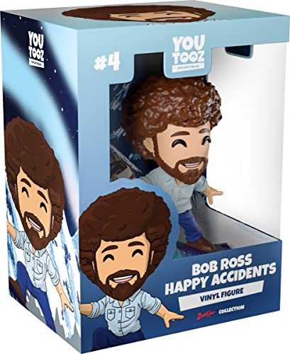 Youtooz Bob Ross Happy Accidents Action Figure, Bob Ross Figure 5" Vinyl Figure Bob Ross Collection