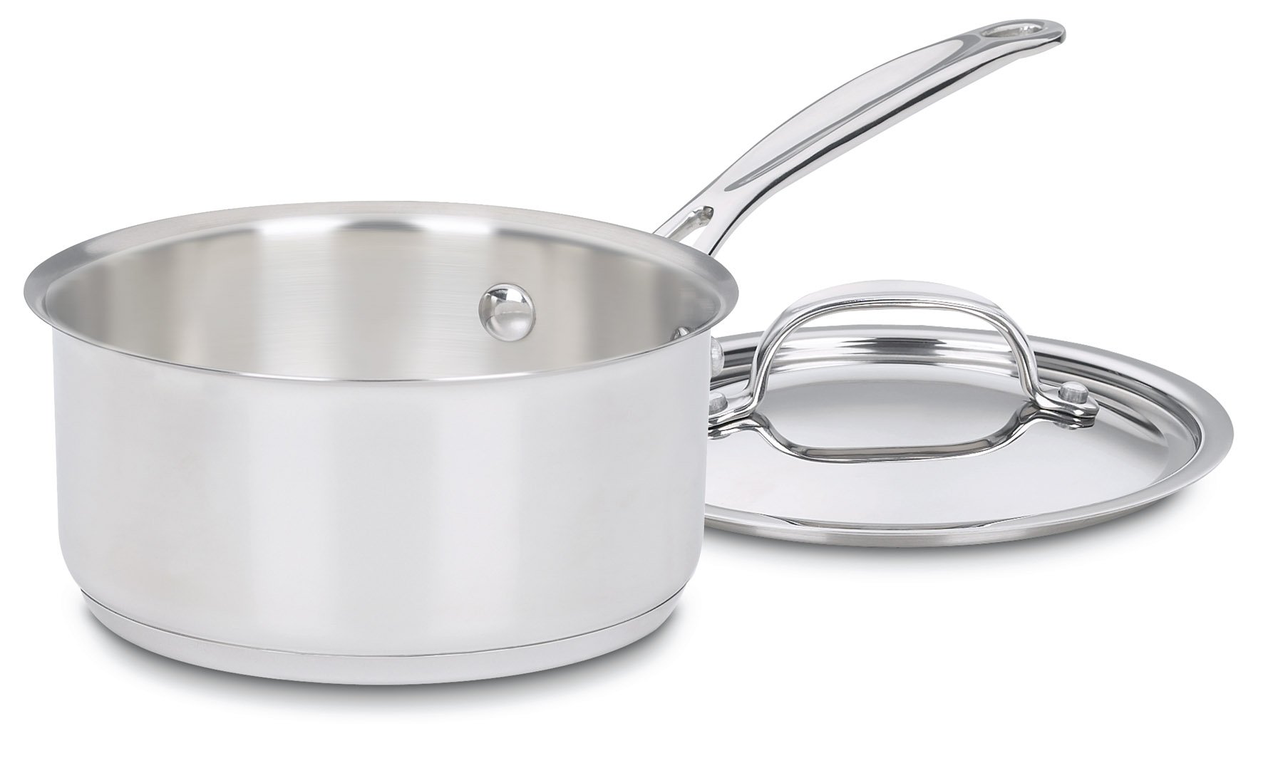 Cuisinart 719-16 1.5-Quart Chef's-Classic-Stainless-Cookware-Collection, Saucepan w/Cover & 719-14 1-Quart Chef's-Classic-Stainless-Cookware-Collection, Saucepan w/Cover