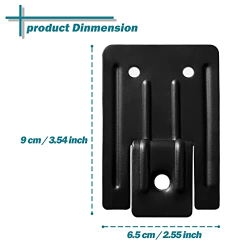 Non Slip Mattress Gaskets for Bed Frame, Mattress Holder in Place Gripper, Mattress Gaskets Anti-Slip Baffle Fit for Metal Bed Frames Wide Applicability Mattress Holder Easy to Assemble 6 pcs (Black)