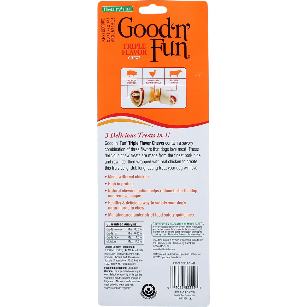 HEALTHY HIDE GOOD N FUN TRIPLE FLAVOR MINI BONES