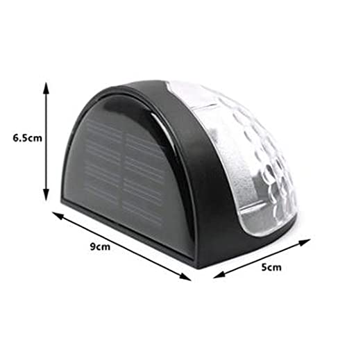 ZHUANYIYI 2 Pieces, Solar Step Lights, Courtyard Fence Stairs Landscape Lights, Home Garden Decoration Pavement Waterproof Lights, Light and Shadow Night Lights