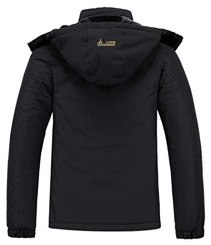 MOERDENG Men's Waterproof Ski Jacket Warm Winter Snow Coat Mountain Windbreaker Hooded Raincoat