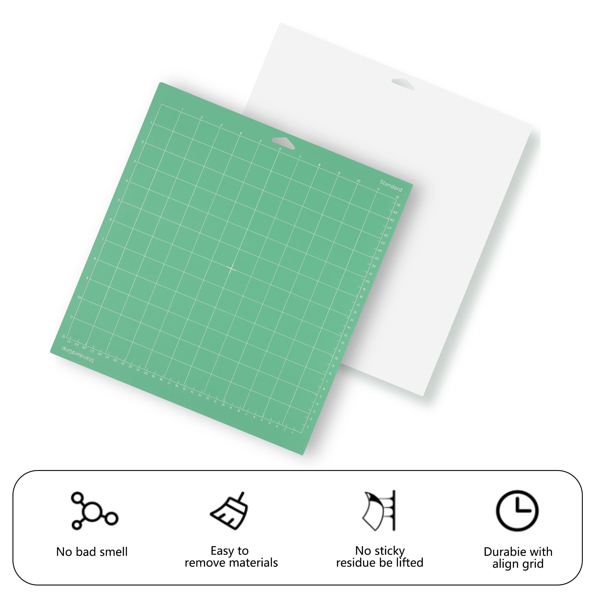 Cutting Mat for Cricut Maker 3/Maker/Explore 3/Air 2/Air/One,Sticky Quilting Cutting Mats Compatible with Cricut Machines (12X12in (3 pcs Standard Grip))