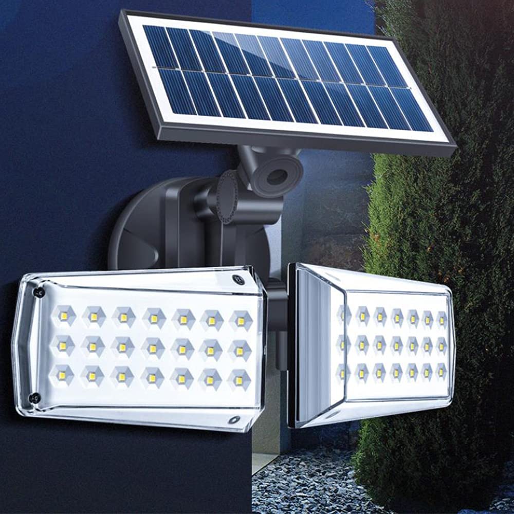 ZHUANYIYI Outdoor Solar Wall Light, Human Body Induction Courtyard Waterproof Lighting, All-Weather Home Garden Pavement Landscape Spotlight