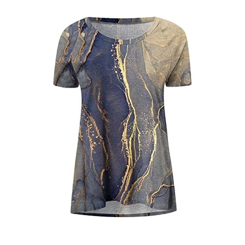 NaRHbrg Women's Casual Tunic Tops To Wear With Leggings Long Sleeve Henley Blouses Tie Dye Shirts Plus Size