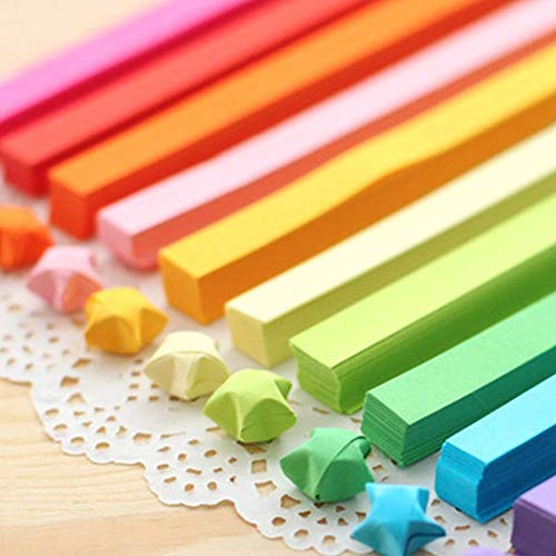 Yeooyoor 1030 sheets Origami Stars Papers Package DIY Paper - 27 Colors
