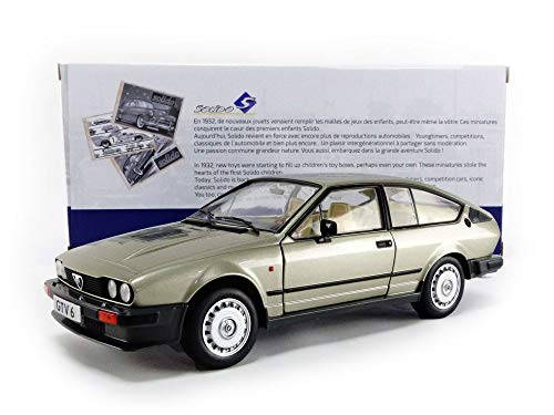 Solido 421185760 Alfa Romeo GTV6 1984 Model Car Die-Cast Zinc Silver