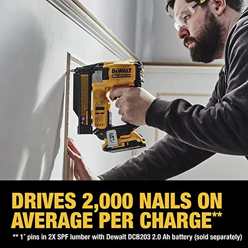 DEWALT ATOMIC Compact Series⢠20V MAX* Brushless Cordless 23 Ga. Pin Nailer Kit (DCN623D1)