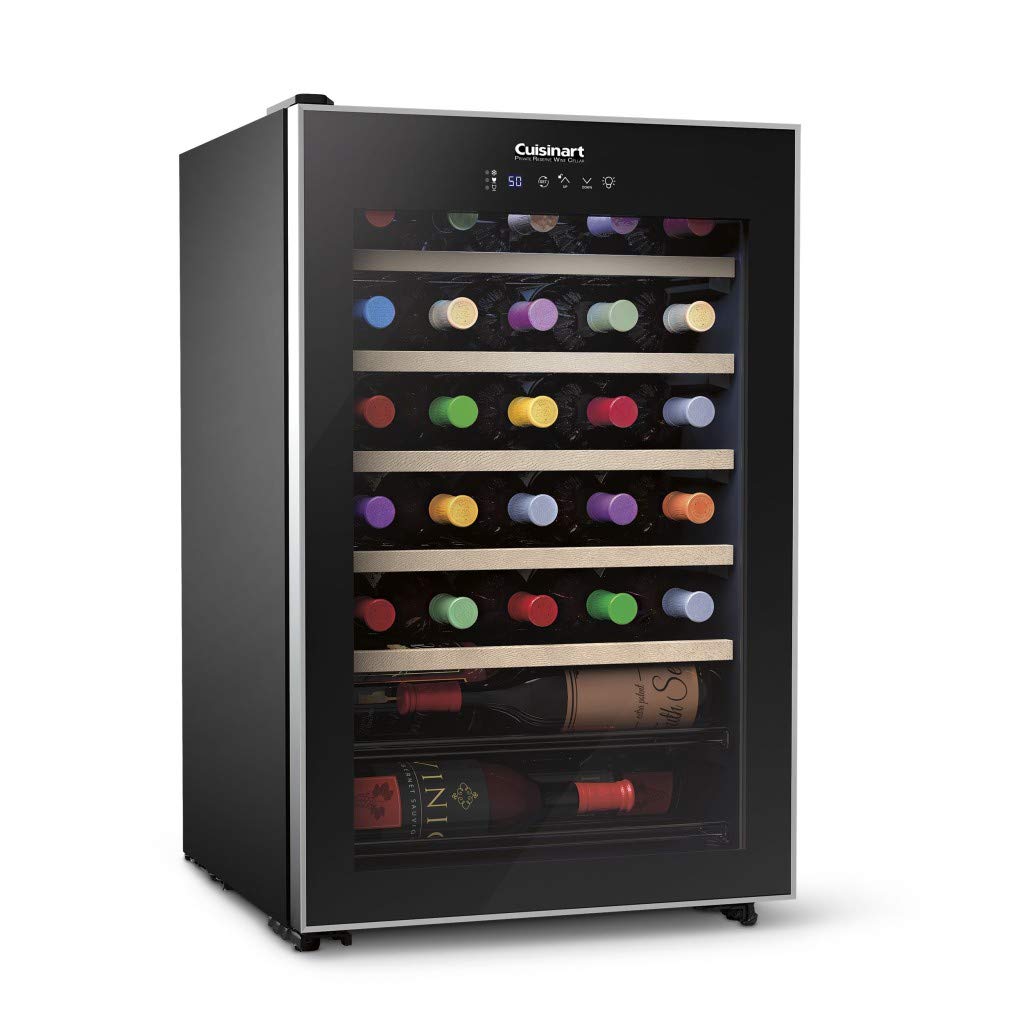 Cuisinart CWC-3000CU 30-Bottle Private Reserve Compressor Wine Cellar, Black