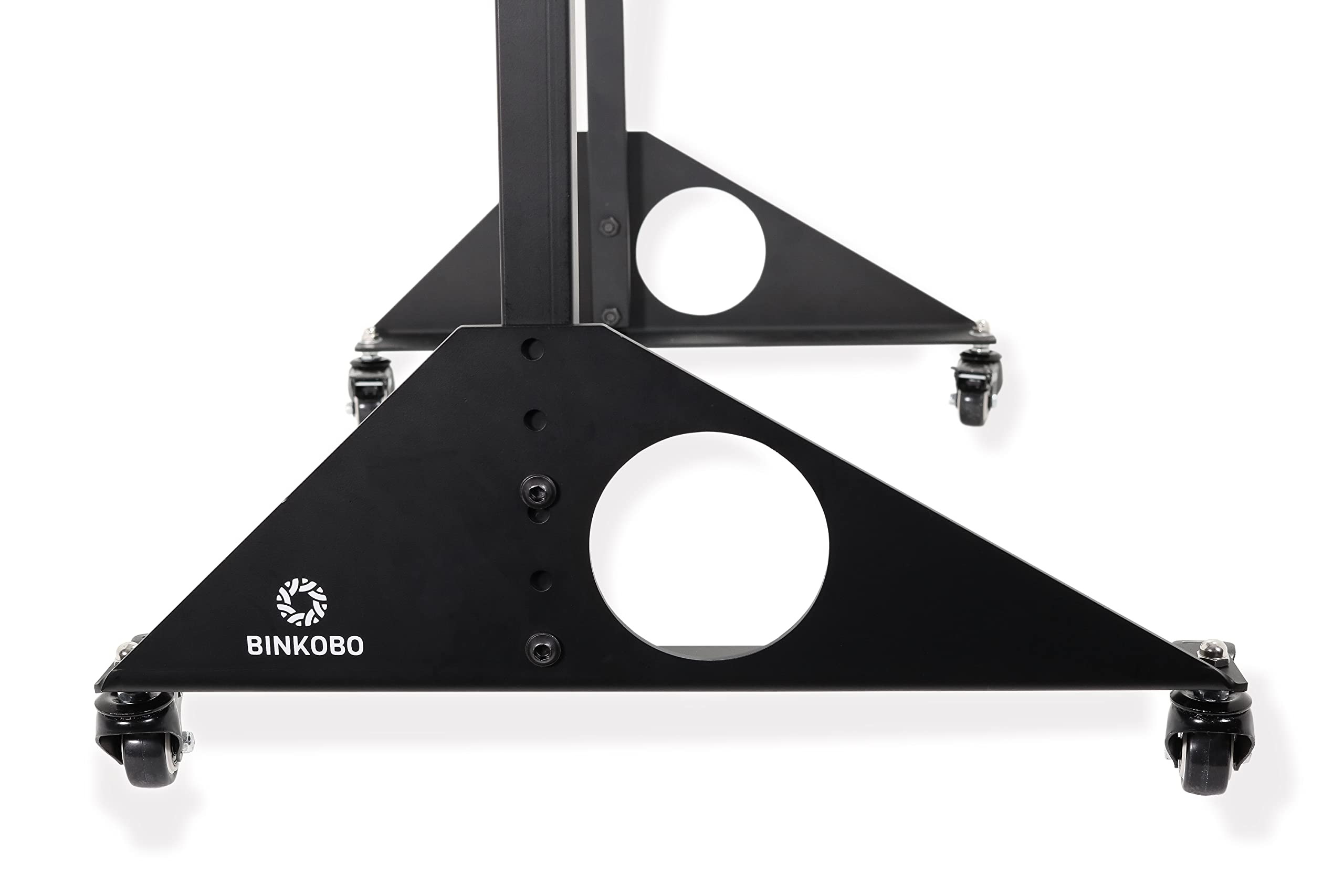 BINKOBO Simulator Monitor Stand - Free Standing with Lockable Castor Wheels - Complete with Cable Ties