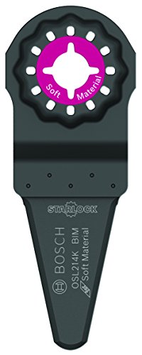 BOSCH OSL214K 1-Piece 2-1/4 In. Starlock Oscillating Multi Tool Soft Materials Bi-Metal Caulk Knife Blade for Removing Caulk and Sealants