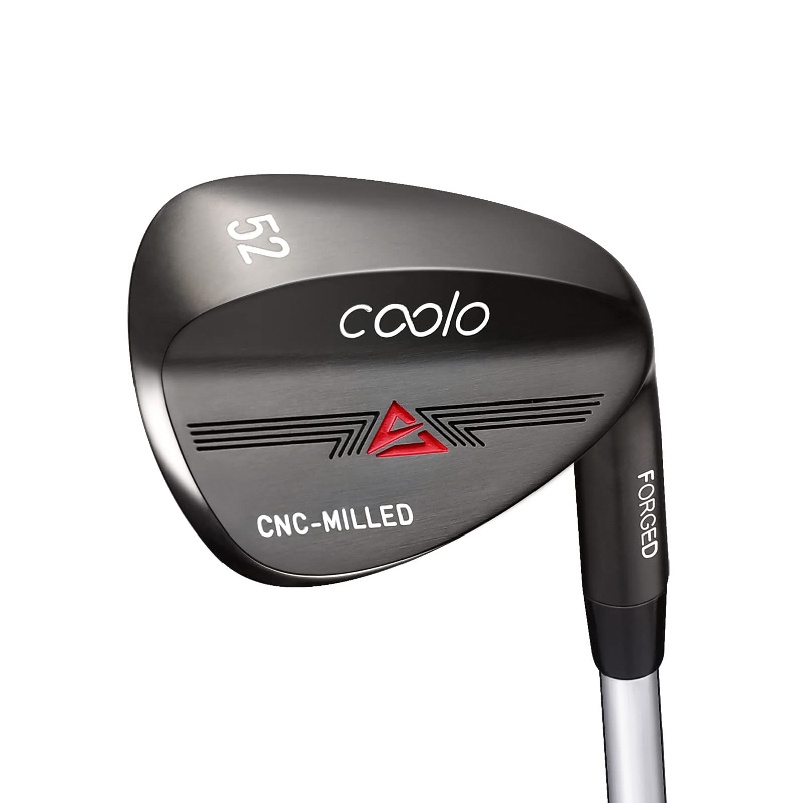 COOLO Milled Golf Wedges for High and Mid Handicappers, Men Right Handed, 52/56/60 Degree(52/56/60 Set, Black Satin)