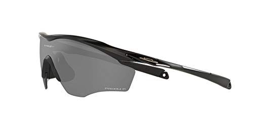 Oakley Men's OO9343 M2 Frame XL Rectangular Sunglasses, Matte Black/Prizm Black Polarized, 45 mm