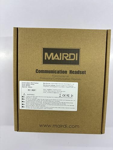 MAIRDI USB Headset with Microphone for Computer, PC Headset with Mic Noise Canceling for Laptop Teams Zoom Office Call Center Voip Phone Calls, Dictation Headset for Dragon Voice Recognition