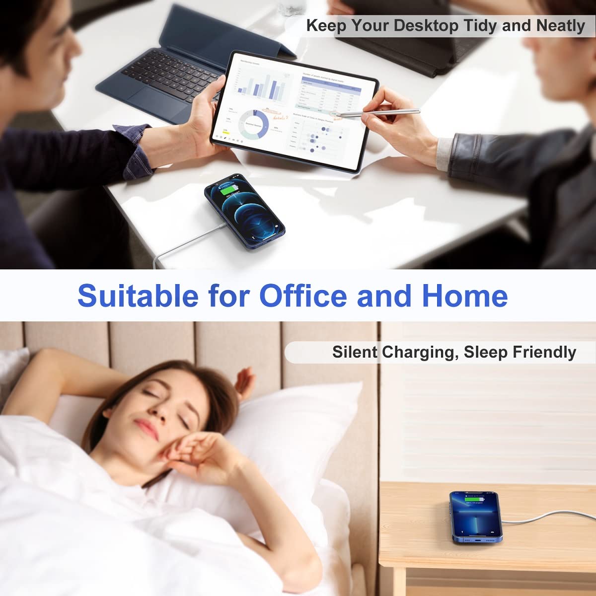 Magnetic Wireless Charger 3 in 1, 15W Fast Wireless Charging for iPhone 14/13/12/11 Series/XS Max/XS/XR/X/8/8 Plus, Compatible with Apple iWatch SE/7/6/5/4/3/2, AirPods Pro/3/2