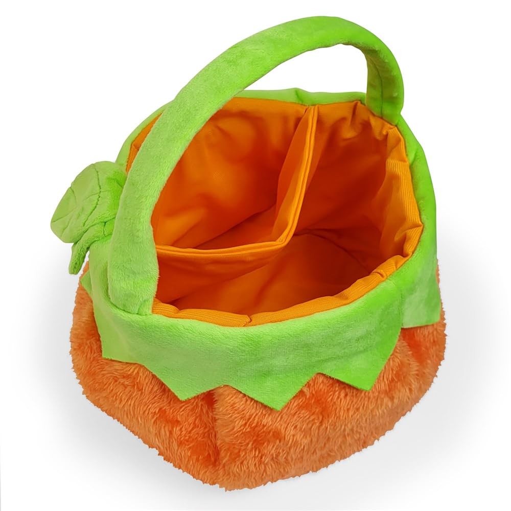 GiftsForYouNow Pumpkin Boy Personalized Trick or Treat Bag, Personalized Halloween Basket, Custom Halloween Bag, Emboridered Bag for Candy