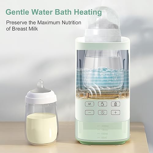 MOMMED Bottle Warmer, Fast Bottle Warmer with Accurate Temperature Control and Automatic Shut-Off,Fast Bottle Warmers for All Bottles with Breastmilk or Formula