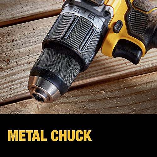 DEWALT 20V MAX* XR® Brushless Cordless 1/2 in. Hammer Drill/Driver Kit (DCD805D2), Yellow