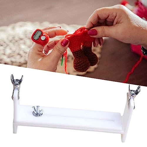 FECCY Jig Bracelet Maker, Bracelet Jig with Clips, U Shape Wristband Maker Acrylic, Hand Knitting Control Simple Operation for Bracelet Making DIY Bracelet Tool (Acrylic)