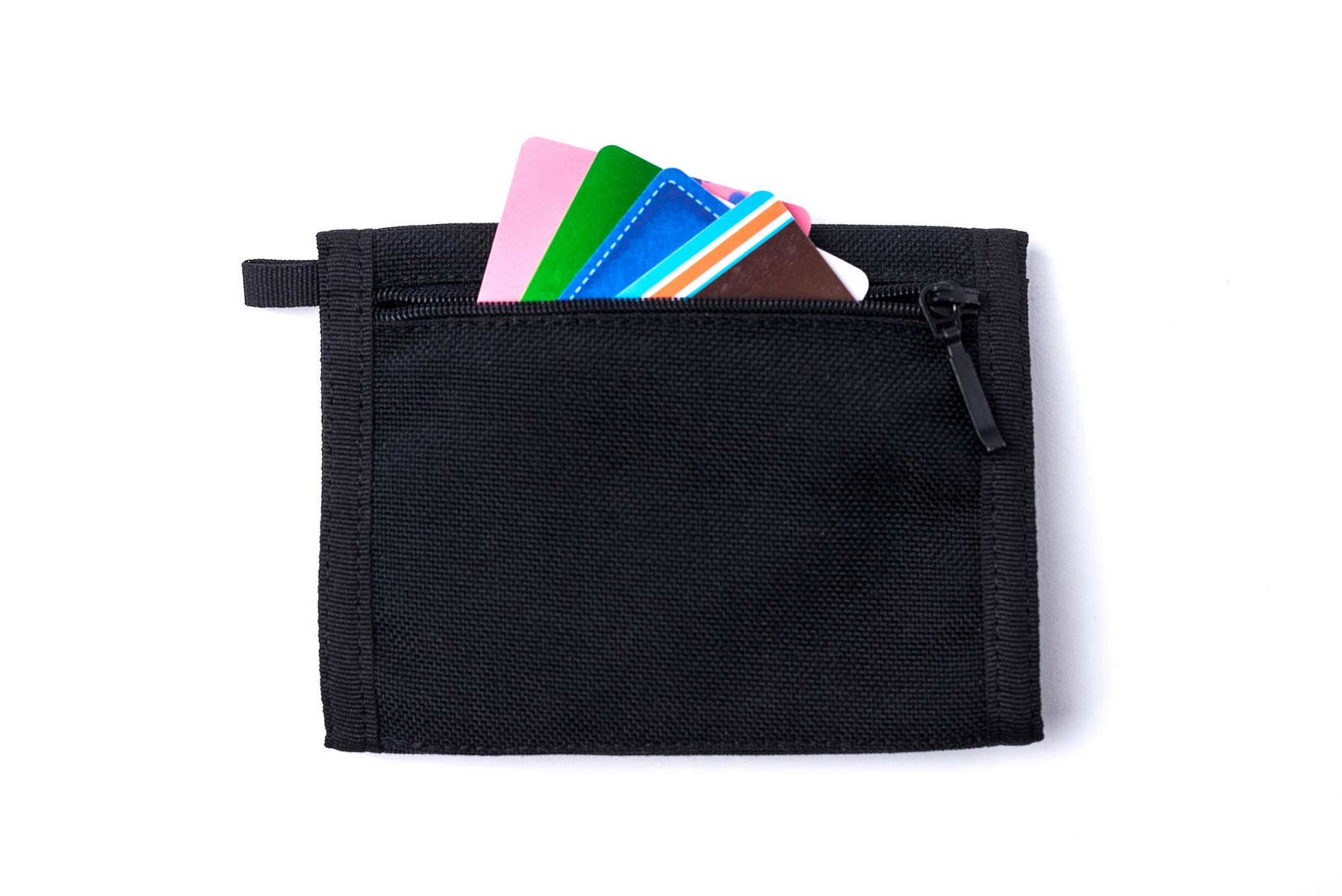 Chameleon Trifold Mens Wallet-Military Tactical Men Wallets- ID Card Holder - Canvas Thin Front Pocket Travel Wallet-Coin Zipper Pocket