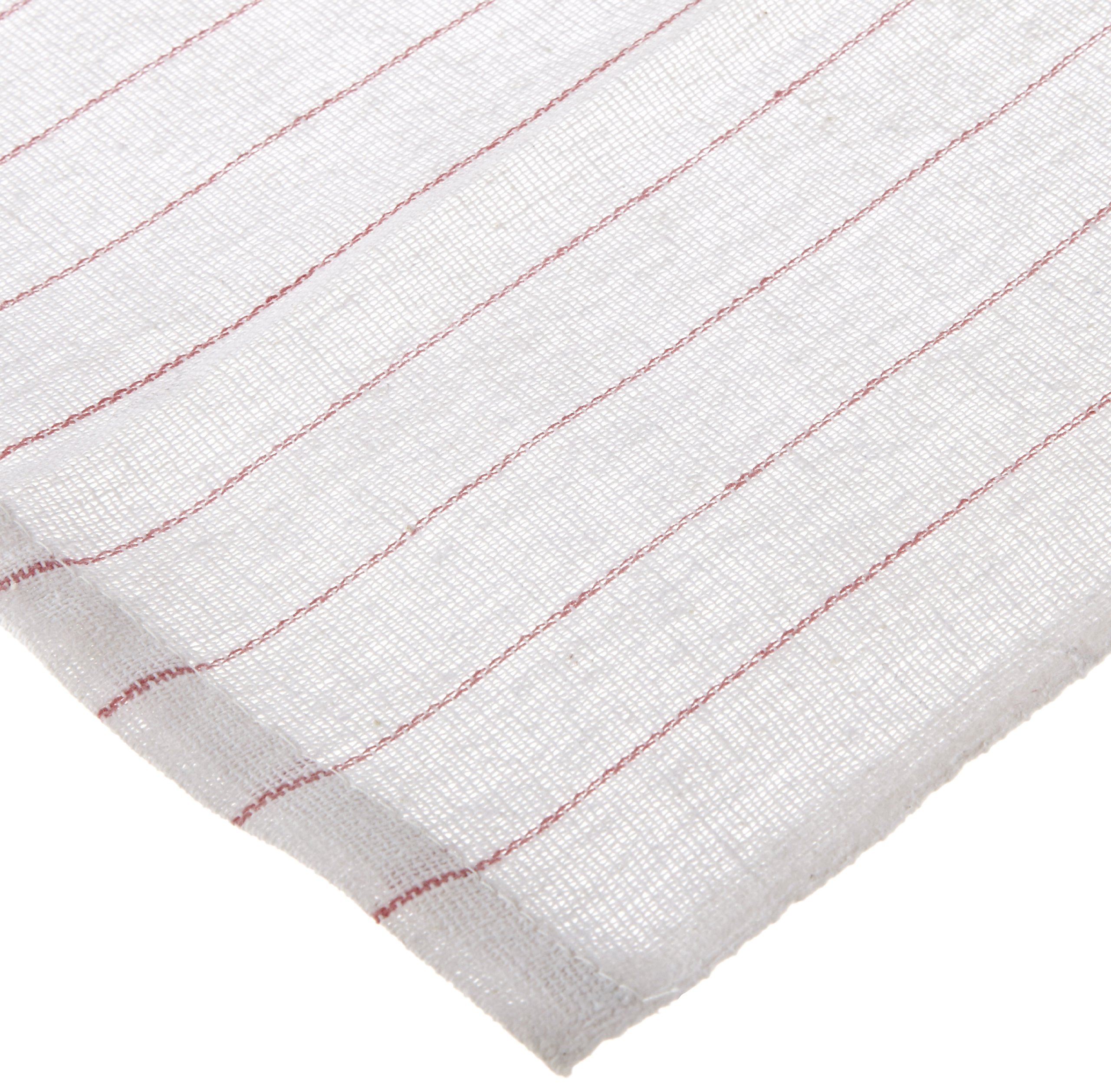 Chef Revival 702GT Cotton Glass Polishing Towel with Red Pinstripe, 29" Length x 16" Width (Pack of 12)