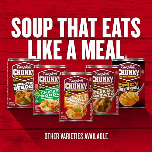 Campbell’s Chunky Soup, Healthy Request Chicken Noodle Soup, 16.1 Oz Can (Case of 8)