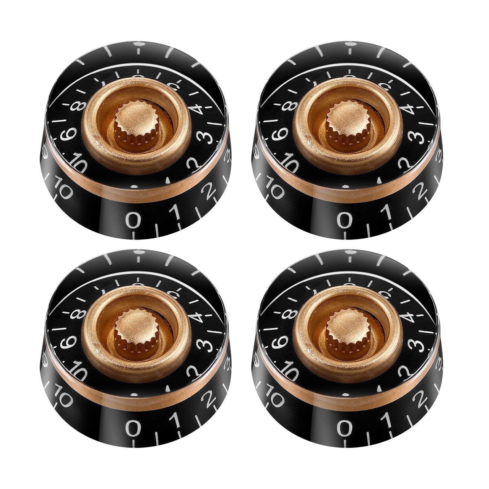 OULII Speed Control Knob with White Word for Electric Guitar 4pcs