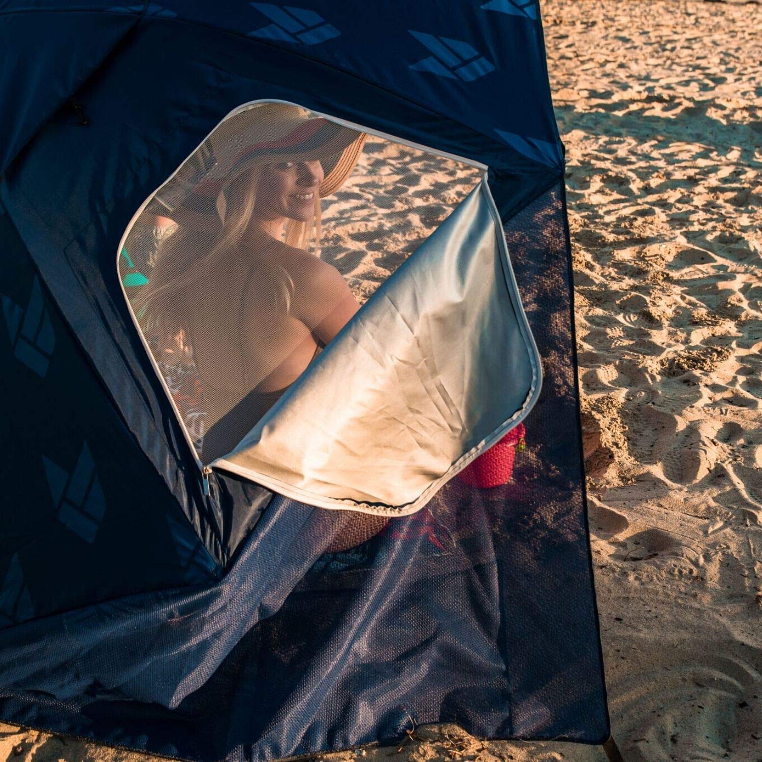 CGEAR Sand-Free Beach Canopy Umbrella β Vented & Waterproof Sun Shelter