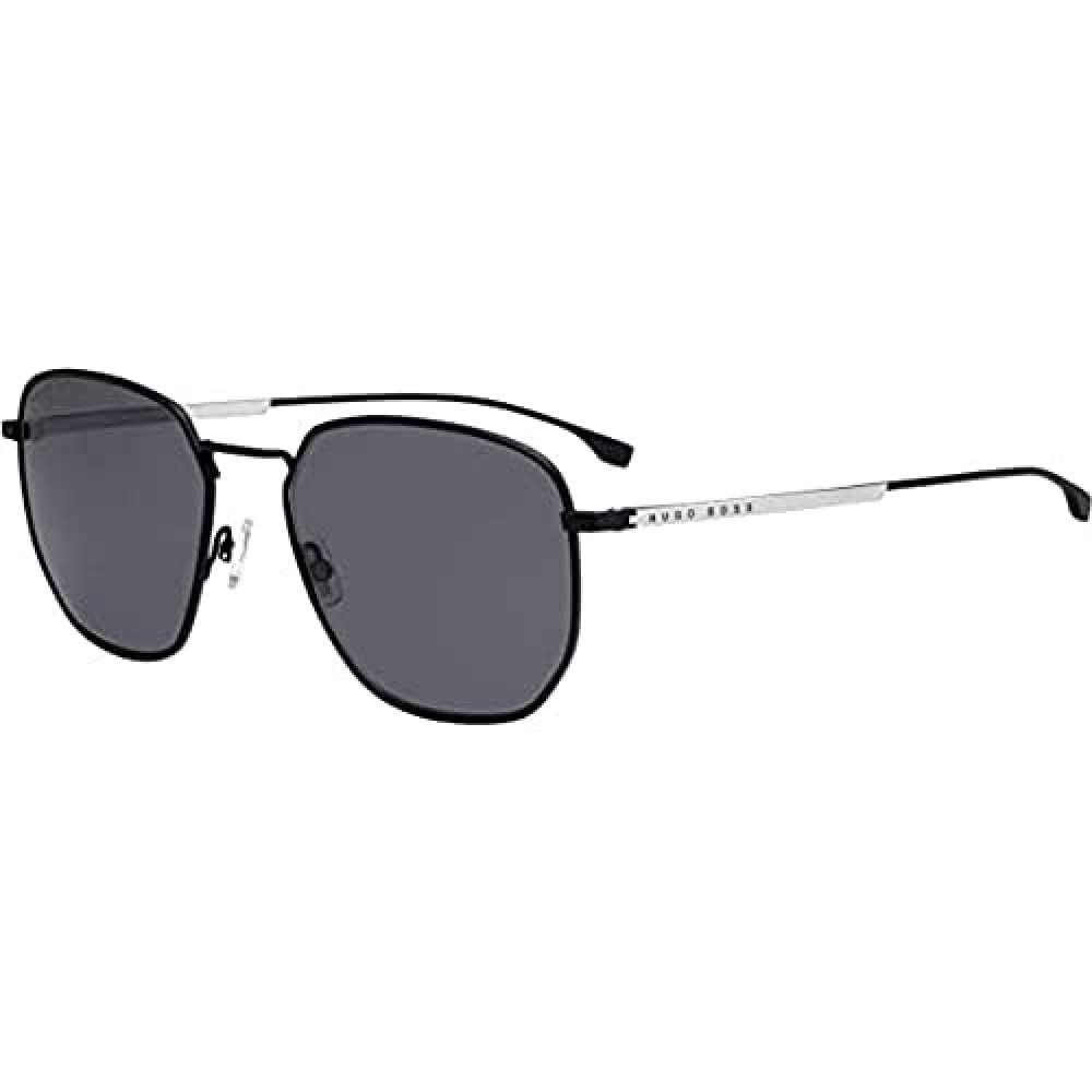 BOSS by Hugo Boss Sunglasses (Safilo Group) Men's 0992/F/S Polarized Oval Sunglasses, MTT Black, 58 mm