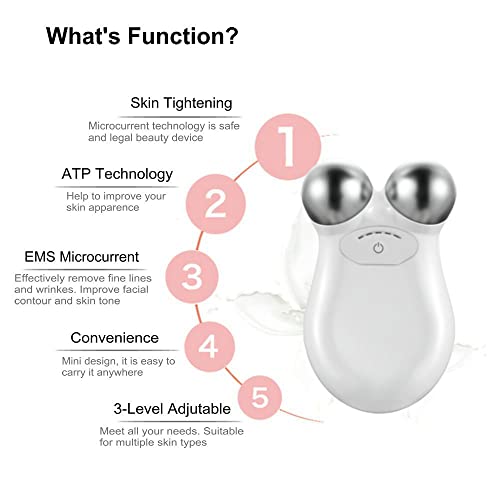 Skin U Mini - Microcurrent Device - Facial Toning - Face Lift - Anti Aging and Wrinkle Reducer, 1.0 Count