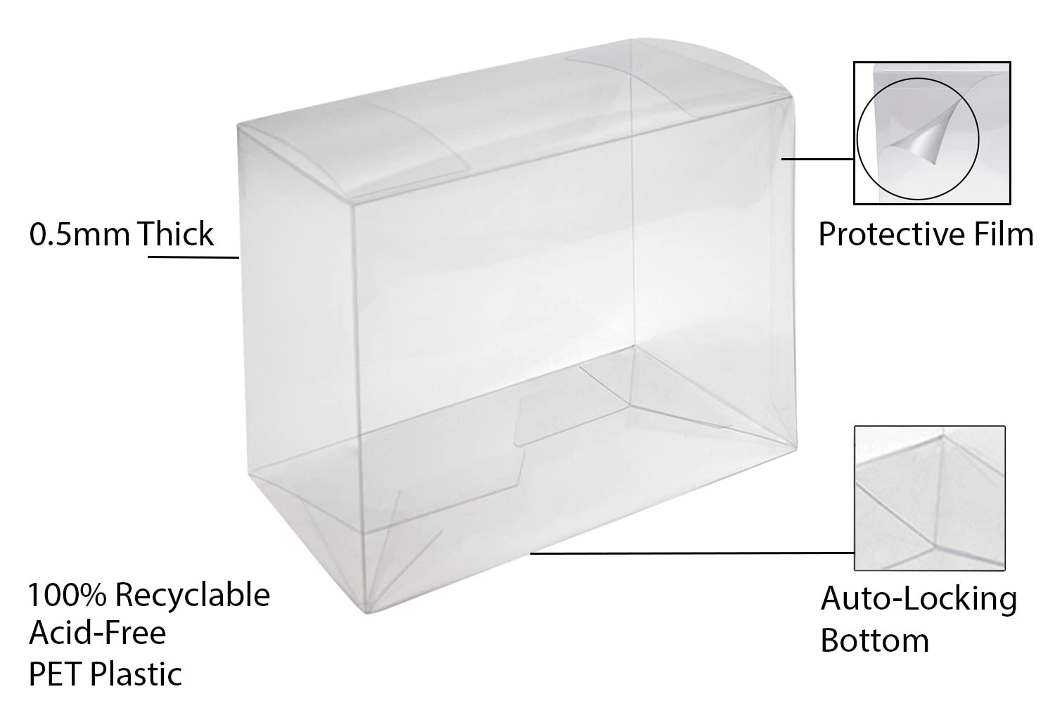 Viturio Pop Protector Cases Compatible with Funko Pop! Movie Moments Vinyl Figures .50mm (5 Pack)