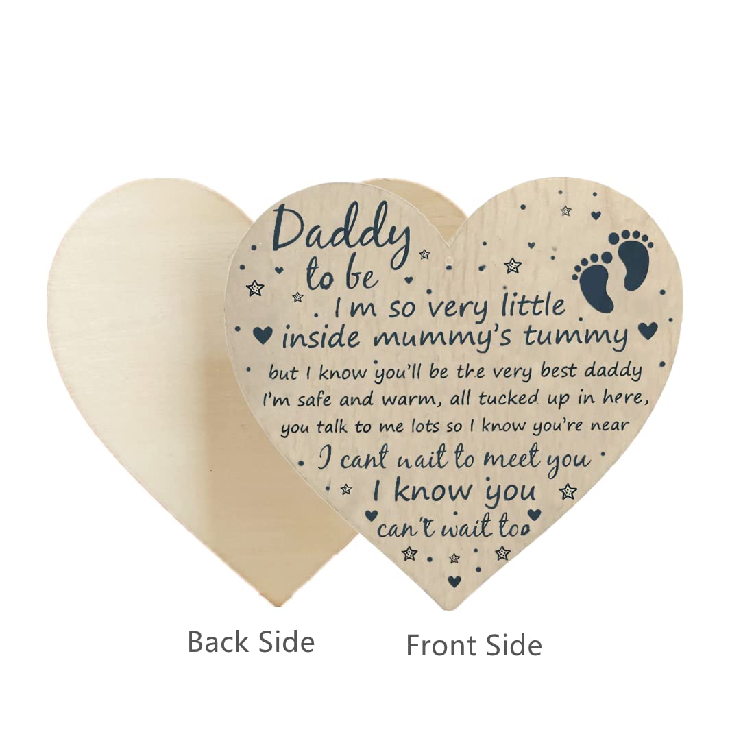 Dadaly Decor Daddy to Be Sign Gifts from Bump for Dad/Father New Born Baby Son Daughter Plaque
