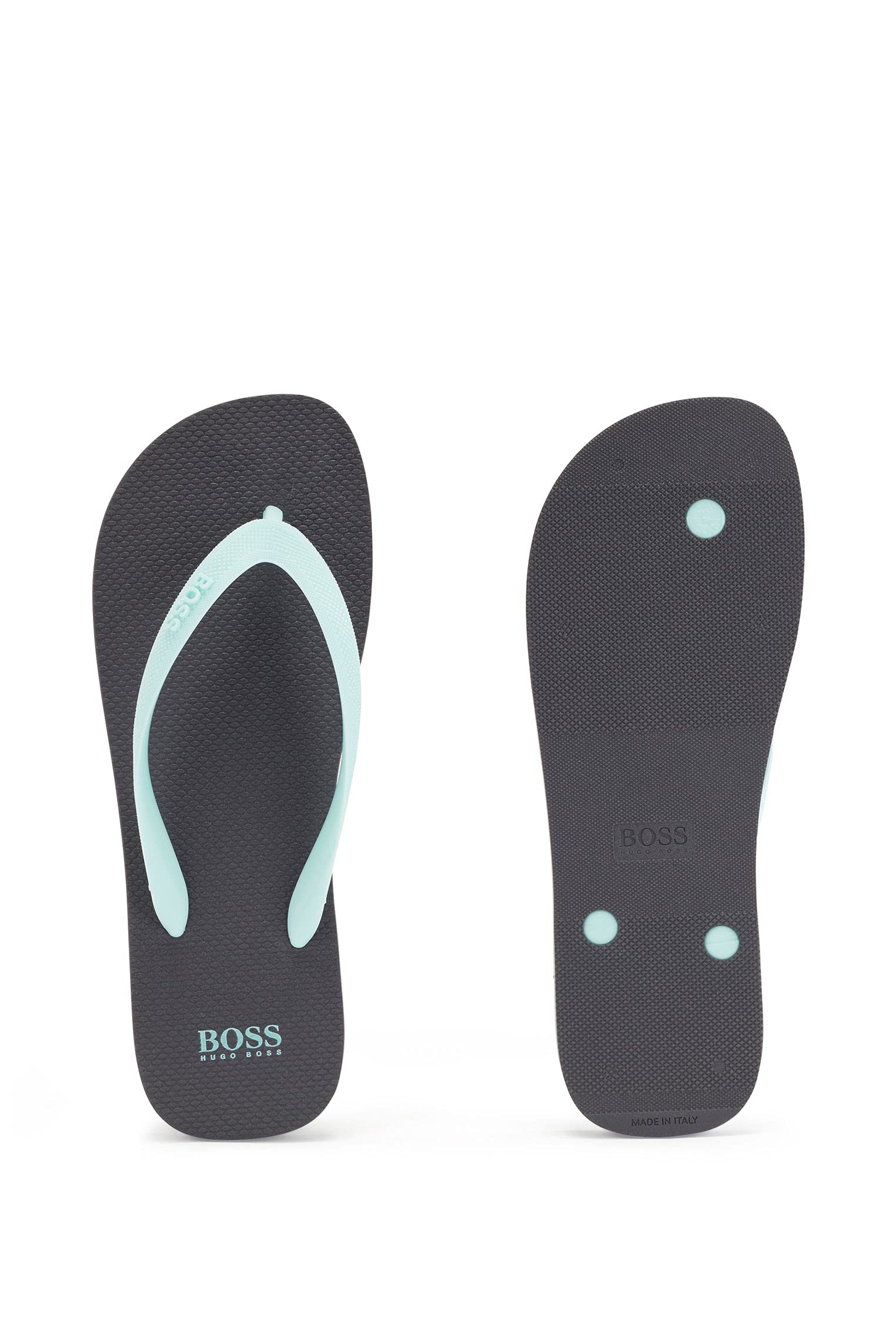 BOSS Men's Pacific_Thng_Digital Flip-Flop, Dark Green305, 10-11