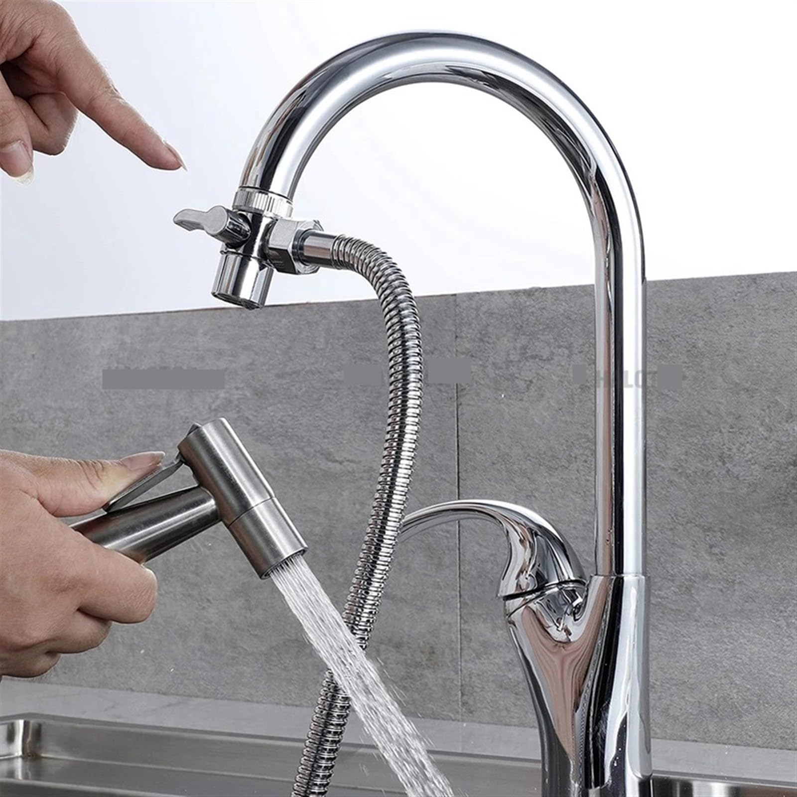 GAJUST M22/M24 Switch Faucet Adapter Kitchen Sink Splitter Diverter Valve Water Tap Connector for Toilet Bidet Shower Bathroom Kitchen (Color : Zinc Alloy)