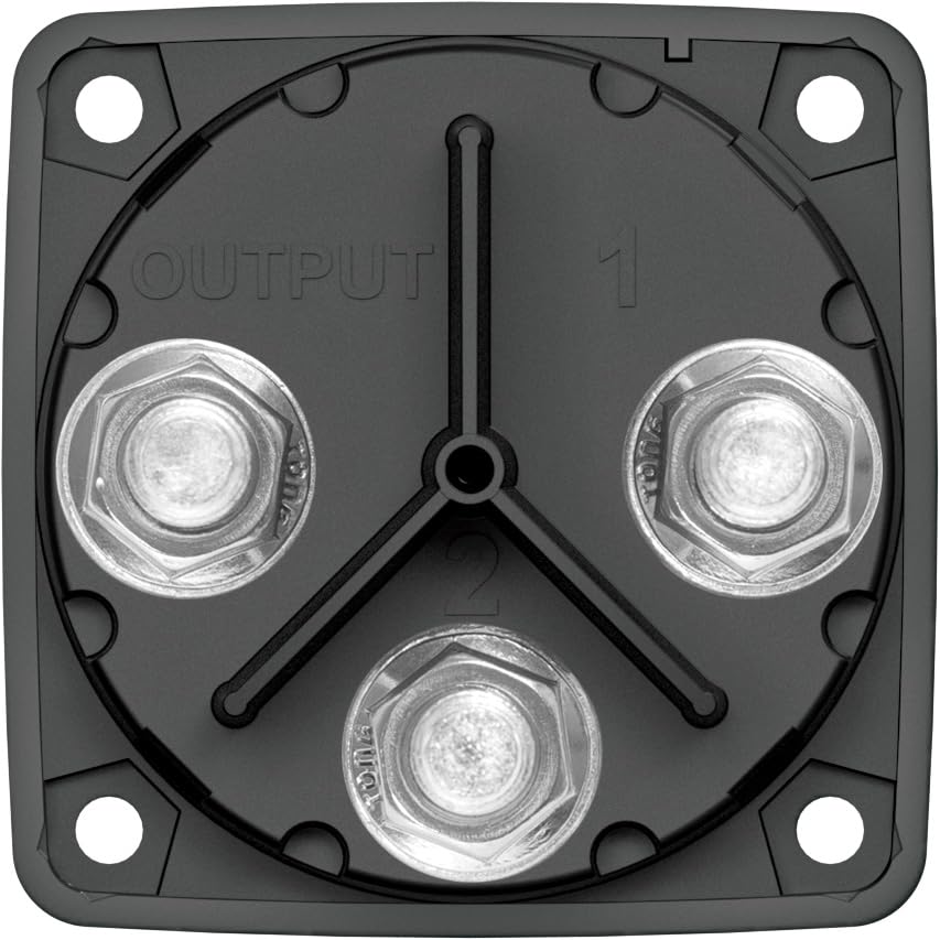 Blue Sea Systems 6007200 m-Series Battery Switch Selector, Black