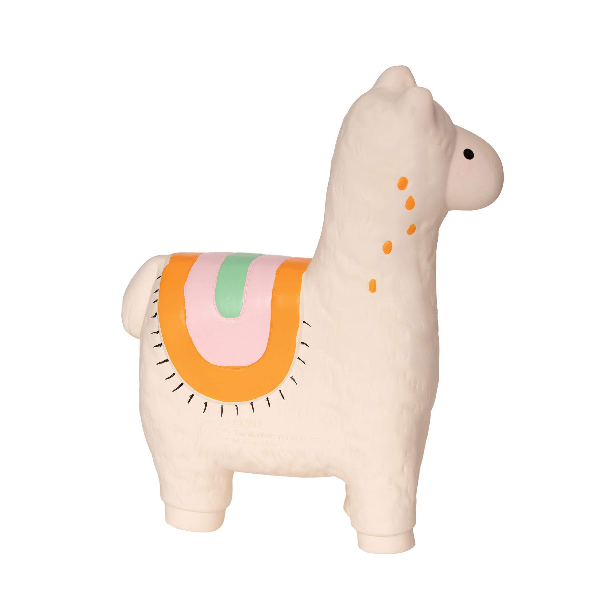 Manhattan Toy Fruity Paws Lili Llama 100% Natural Rubber Baby Teether Toy Multi