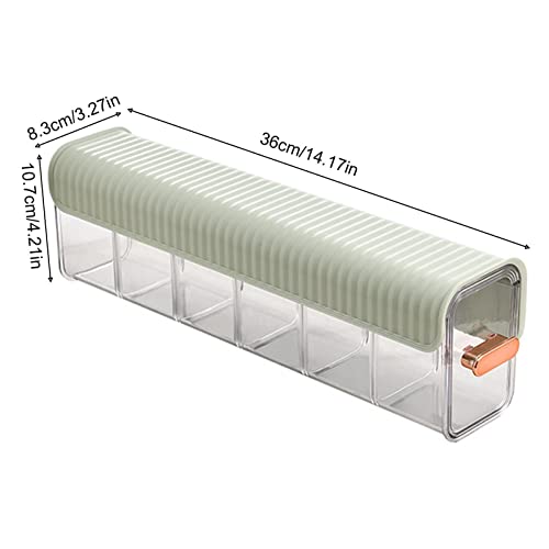 MOTHAF Multi-Functional Storage Box, 6 Cell Wall Mounted Transparent Storage Box, Underwear Socks Panties Drawer, Cabinet Storage Organizer, Hanging Storage Organizer