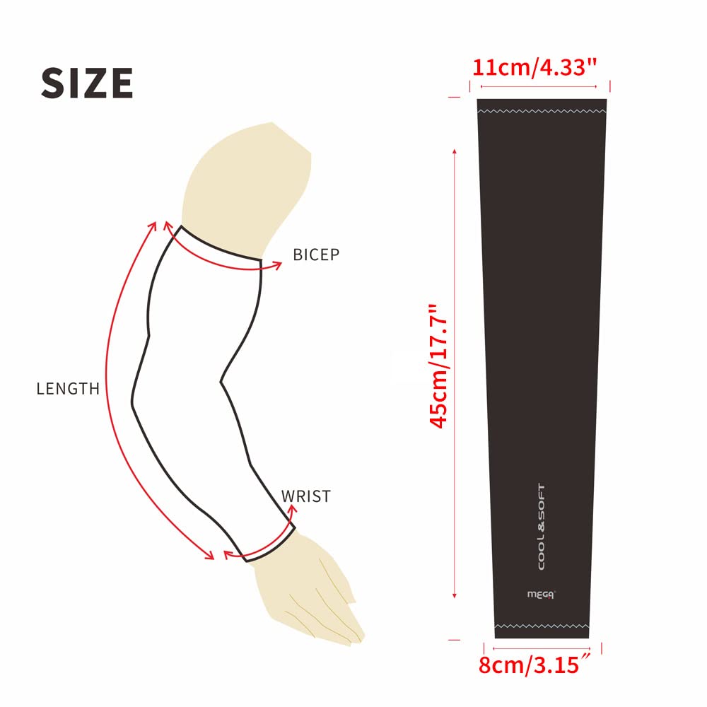 COOUV Ultrathin Cooling Ice Silk UV Sun Protection UPF50+ Thumb Hole Arm Sleeves Compression Hand Cover Palm Lightweight (Black Flame)