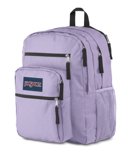 JanSport Big Laptop Backpack for College - Computer Bag with 2 Compartments, Ergonomic Shoulder Straps, 15โ Laptop Sleeve, Haul Handle - Book Rucksack, Pastel Lilac