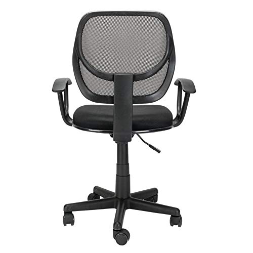 ZLBYB Executive Office Chair - High Back Office Chair with Footrest and Thick Padding - Reclining Computer Chair with Ergonomic Segmented Back, Black
