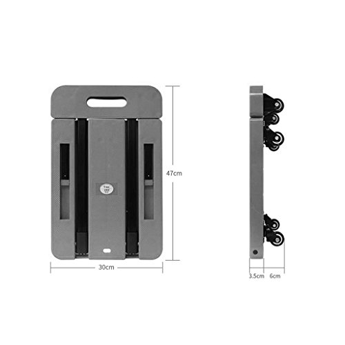 BJL-Hang Truck Trolley Van Mini Trailer Hand Truck Small Cart Pull The Truck Folding Portable Trolley Household Microtake OYO (Color : D)