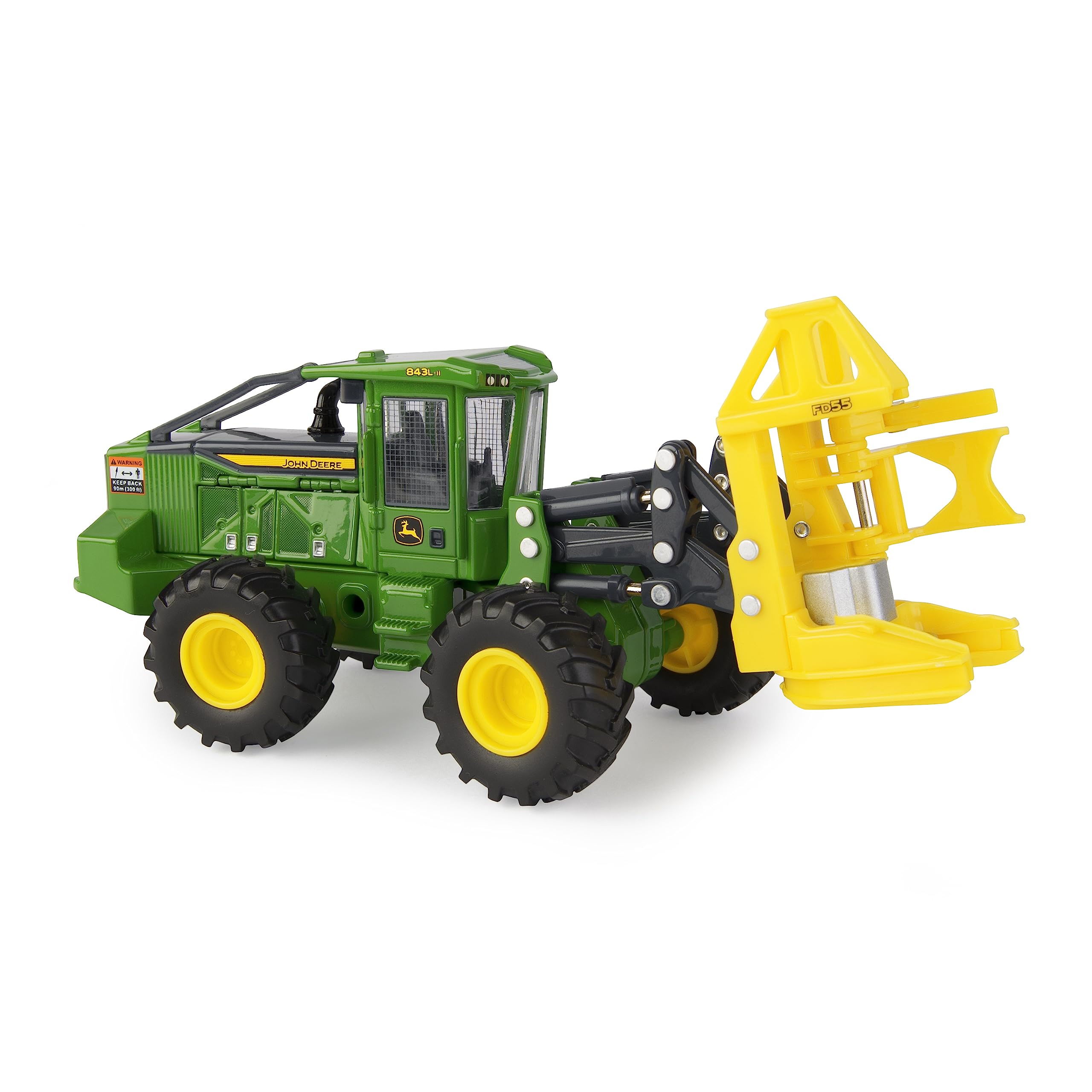 John Deere Prestige Collection Feller Buncher Replica Tractor Model in 1:50 Scale - Authentic Premium Die-Cast Metal Farm Toy for Men Ages 14 and Up