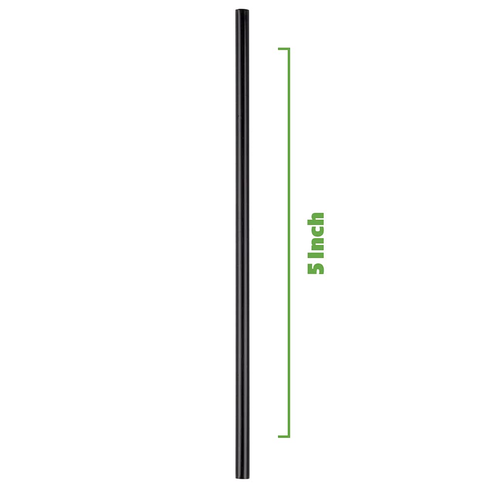 Comfy Package, [2000 Count] 5 Inch Coffee & Cocktail Stirrers/Straws Disposable Plastic Sip Stir Sticks - Black