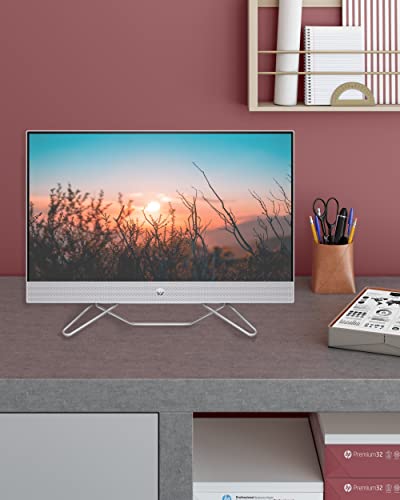 HP 23.8” All-in-One Desktop PC, Intel Celeron Processor J4025, 4 GB RAM, 256 GB SSD, Full HD Micro-Edge Touchscreen, Windows 11 Home, 720p Privacy Webcam, Wi-Fi and Bluetooth Combo (24-cb0110, 2022)
